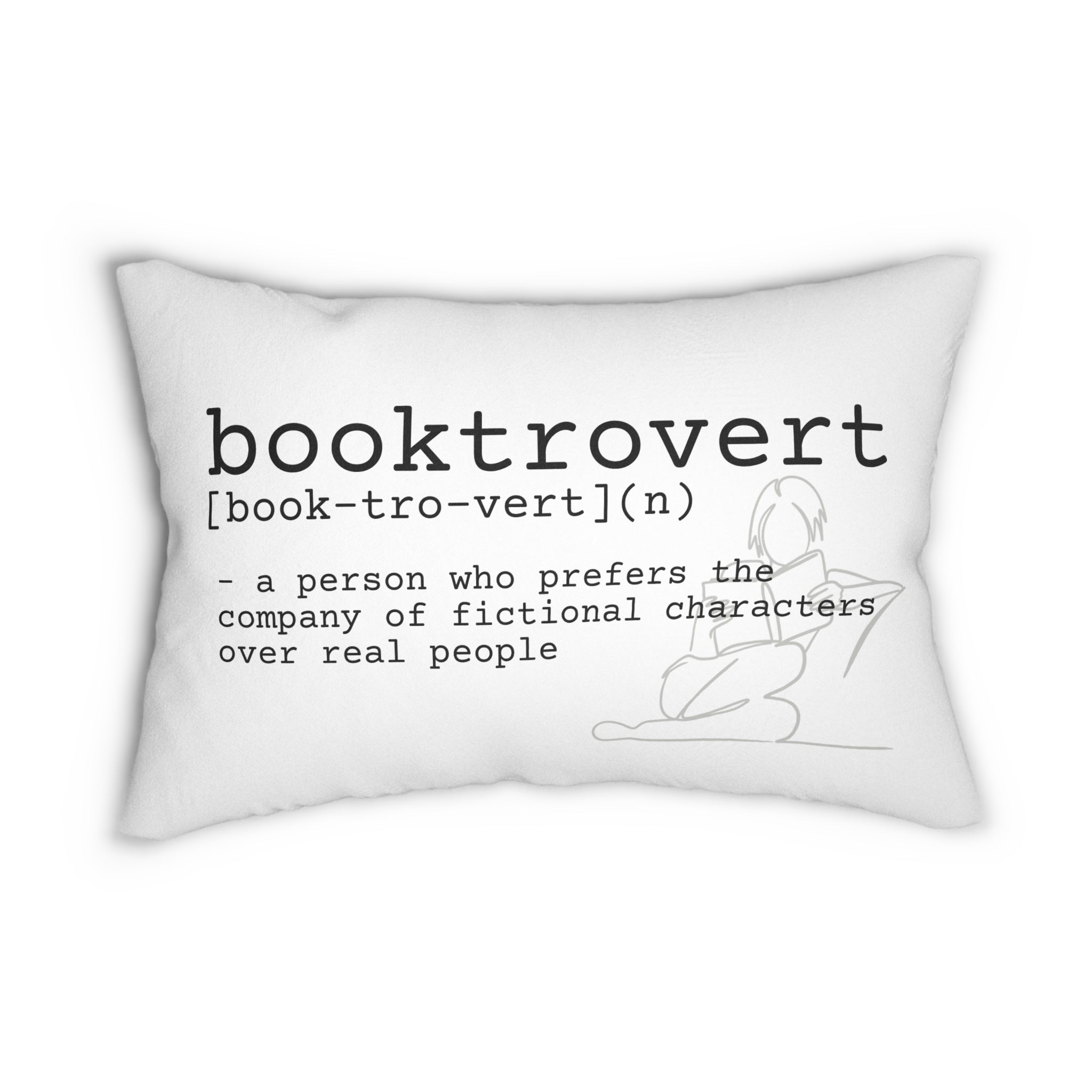 Booktrovert Definition - Lumbar Pillow – RevealBookBox