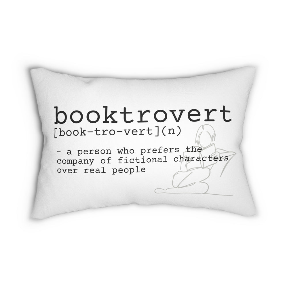 Booktrovert Definition - Lumbar Pillow – RevealBookBox